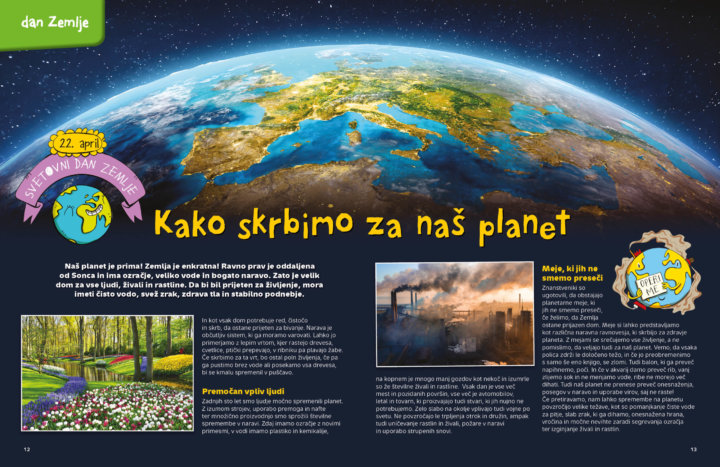 Skupaj za naš modri planet – Moj planet ob dnevu Zemlje – Ekošola